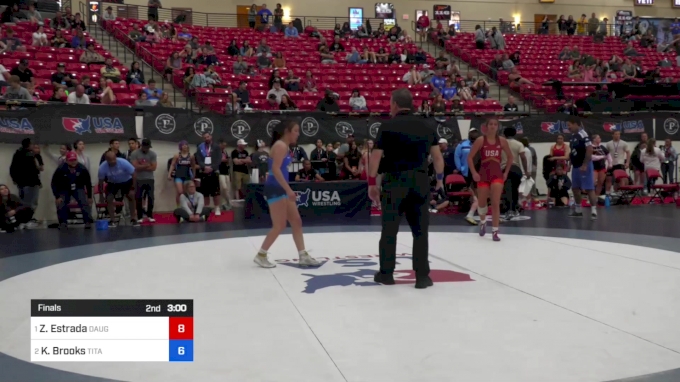 120 lbs Final - Zao Estrada, Daughters Of Zion Wrestling vs Karlee ...
