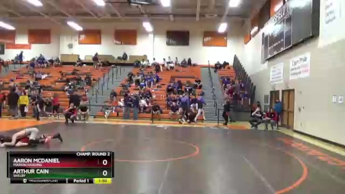 106 lbs Champ. Round 2 - Aaron McDaniel, Marion Harding vs Arthur Cain ...