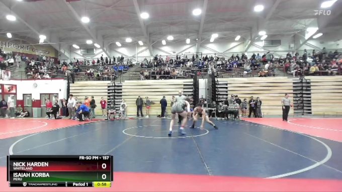 157 lbs Champ. Round 2 - Isaiah Korba, Peru vs Nick Harden, Whiteland
