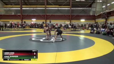132 lbs Cons. Round 4 - Aiden King, Bishop Hartley vs Kane Shawger, St ...