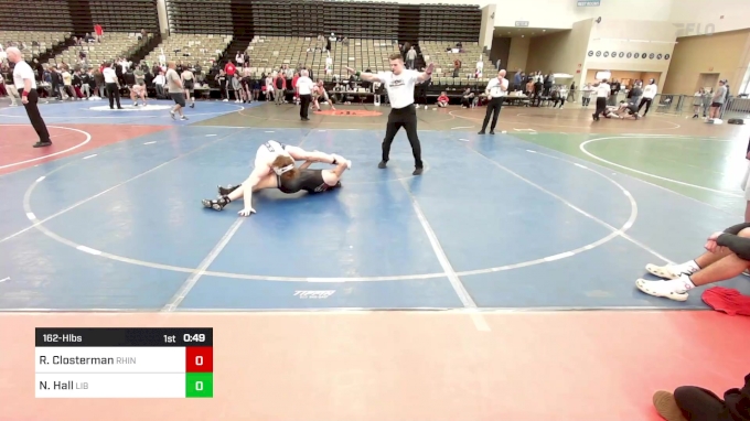 162-H lbs 3rd Place - Ryan Closterman, Rhino Wrestling vs Noah Hall ...