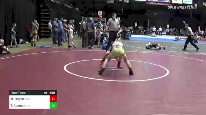 77 lbs Semifinal - Mason Hagen, Sturgis vs Taten Adams, Sturgis