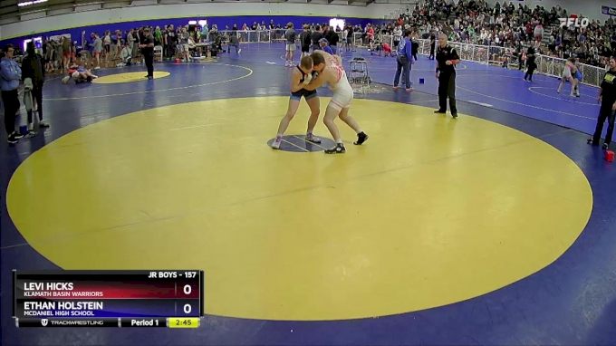 157 lbs Cons. Round 2 - Levi Hicks, Klamath Basin Warriors vs Ethan ...