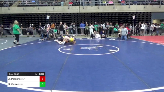 120 lbs 7th Place - Austin Parsons, Wapwallopen vs Stephon Vereen ...