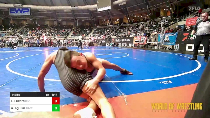 145 lbs Round Of 16 - Luke Lucero, ReZults Wrestling vs Alek Aguilar ...