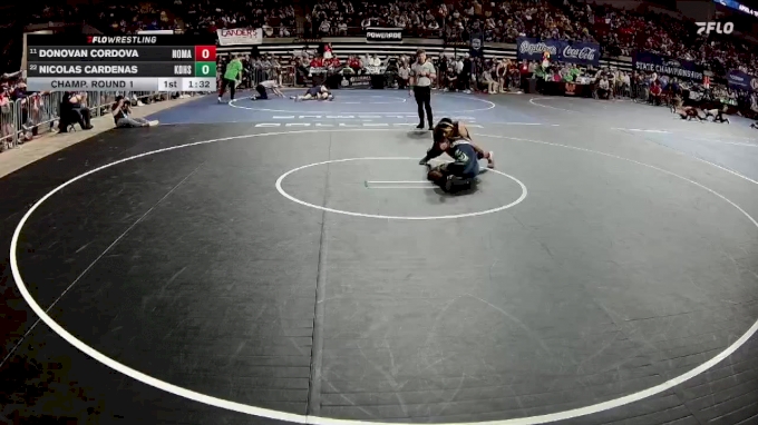 D 2 144 lbs Champ. Round 1 - Donovan Cordova, New Orleans Military ...