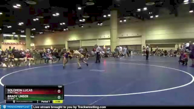 120 lbs Round 2 (10 Team) - Brady Unser, SD Red vs Solomon Lucas, CLWC ...
