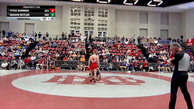 165 lbs Semifinal - Mason Butler, Christian Brothers High School vs ...