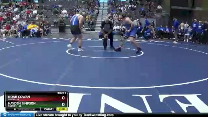 220 lbs Semifinals (8 Team) - Hayden Simpson, Guthrie vs Noah Cowan, Pryor