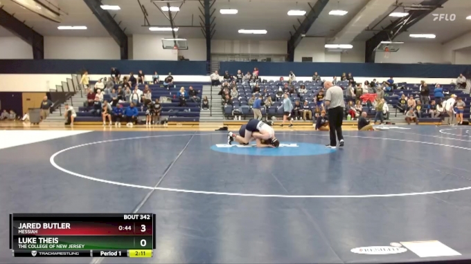 165 lbs 7th Place Match - Jared Butler, Messiah vs Luke Theis, The ...