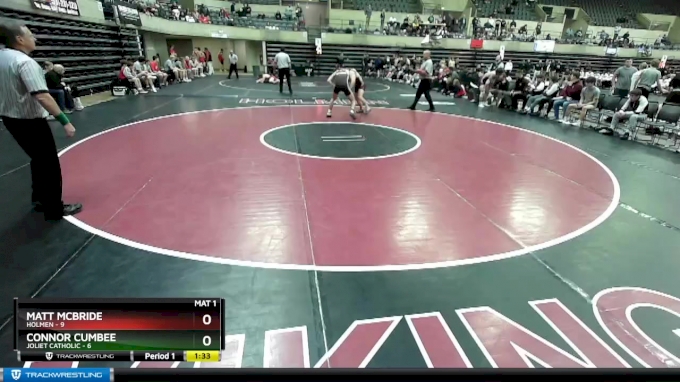 152 lbs Quarterfinals (8 Team) - Matt McBride, Holmen vs Connor Cumbee ...