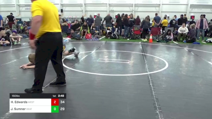 150 lbs Round 1 - Hayden Edwards, West Virginia Wild vs Joel Sumner ...
