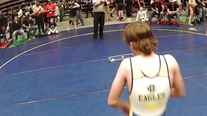 120 lbs Cons. Round 5 - Aiden Brown, Team Boulder Jr Eagles vs Trayson ...