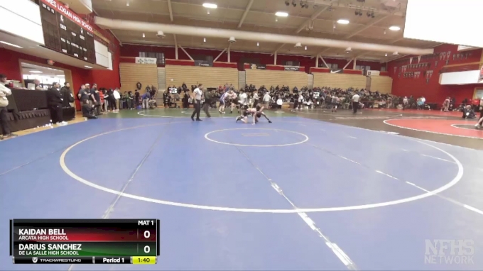 108 lbs Champ. Round 2 - Kaidan Bell, Arcata High School vs Darius ...