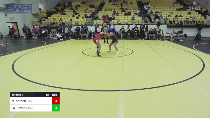 130 lbs Rr Rnd 1 - Mariah Ahmed, Owasso Girls HS vs Adyson (Ady) Lewis ...