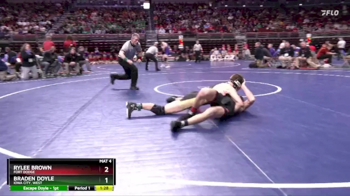 3A-144 lbs Champ. Round 1 - Rylee Brown, Fort Dodge vs Braden Doyle ...