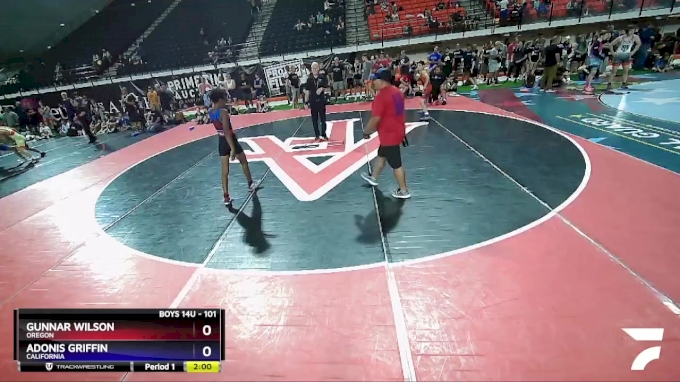 101 lbs Round 2 - Gunnar Wilson, Oregon vs Adonis Griffin, California