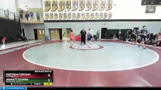 102 lbs Placement Matches (8 Team) - Matthew Centeno, California vs ...