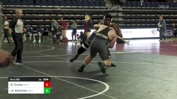285 lbs Consi Of 4 - Dorian Crosby, Bucknell vs Austin Kohlhofer, Army ...