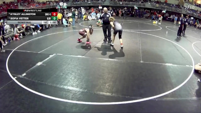 101 lbs Semifinal - Kynley Allington, Southern Wrestling Club - Girls ...