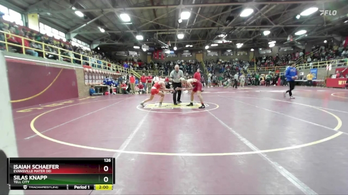 126 lbs Champ. Round 1 - Silas Knapp, Tell City vs Isaiah Schaefer ...