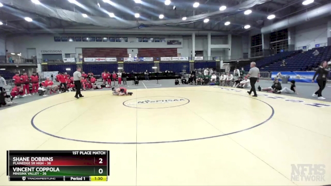 124 lbs Finals (4 Team) - Vincent Coppola, Minisink Valley vs Shane ...