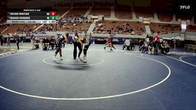 144-D2 Quarterfinal - Julian Macias, Ironwood High School vs Isaiah ...