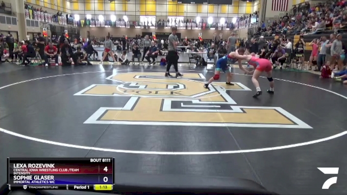 136 lbs Quarterfinal - Lexa Rozevink, Central Iowa Wrestling Club /Team ...