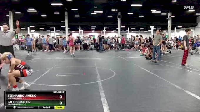 84 lbs Round 3 (4 Team) - Jacob Naylor, Headhunters vs Fernando Jimeno ...