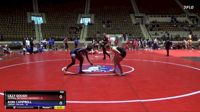 138 lbs Round 2 (3 Team) - Lilly Gough, Central Methodist University vs ...