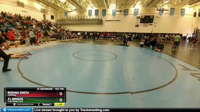 142-145 lbs Round 1 - Roman Smith, Central vs Pj Briggs, Cheyenne East