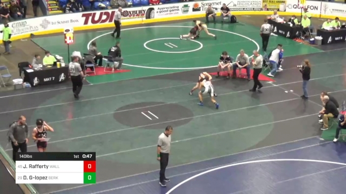 140 lbs Consi Of 16 #1 - Jake Rafferty, Wallenpaupack vs Dominik Garcia ...