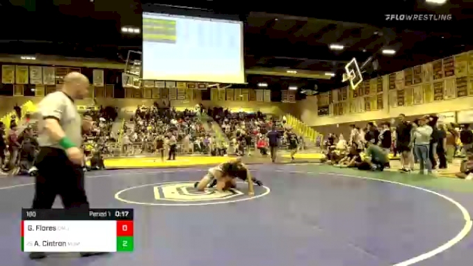 160 lbs 7th Place Match - Adam Cintron, Murrieta Mesa vs Gabriel Flores ...