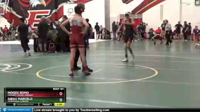 120 lbs Champ. Round 2 - Moises Romo, Calvary Chapel Downey vs Diego ...