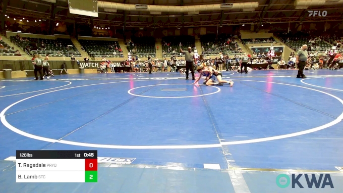 126 lbs Final - Trace Ragsdale, Pryor Tigers vs Blake Lamb, Sallisaw ...