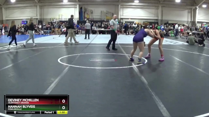 130 lbs Champ. Round 2 - Deviney McMillen, Olentangy Orange vs Hannah ...