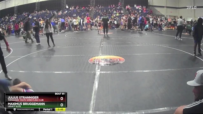 90 lbs Cons. Round 3 - Julius Stranniger, Tomahawk Youth Wrestling Club vs Maximus Bruggemann ...