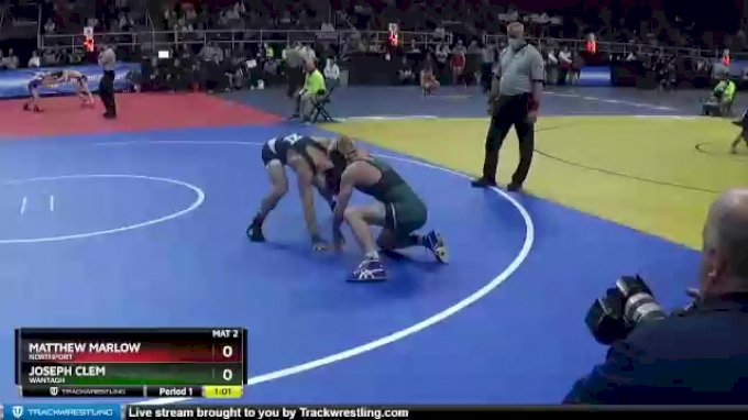 I-118 lbs Semifinal - Matthew Marlow, Northport vs Joseph Clem, Wantagh