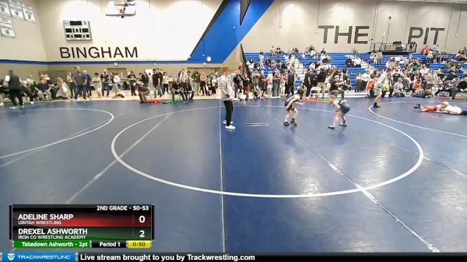 50-53 lbs Round 2 - Drexel Ashworth, Iron Co Wrestling Academy vs ...