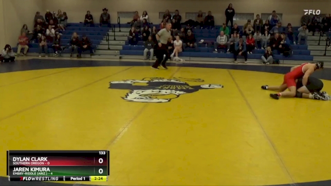 133 lbs Jaren Kimura, Embry-Riddle (Ariz.) vs Dylan Clark, Southern Oregon