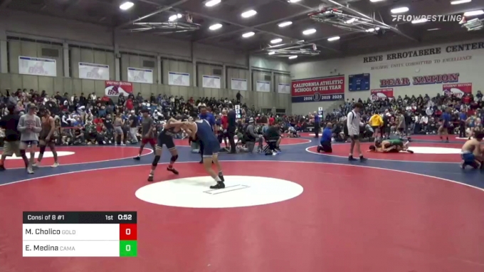 132 lbs Consi Of 8 #1 - Miguel Cholico, Golden Valley (Bakersfield) vs ...