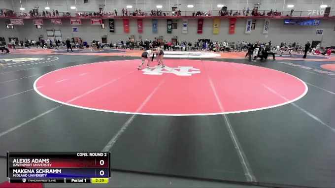155 lbs Cons. Round 2 - Alexis Adams, Davenport University vs Makena ...
