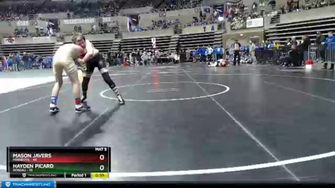115 lbs Quarterfinals (8 Team) - Mason Javers, Minneota vs Hayden ...