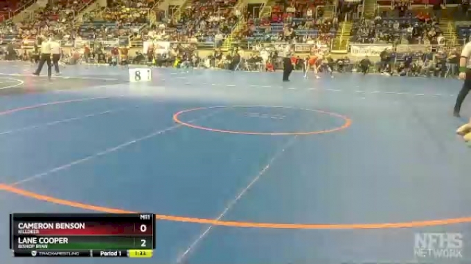 126 lbs Champ. Round 1 - Lane Cooper, Bishop Ryan vs Cameron Benson ...