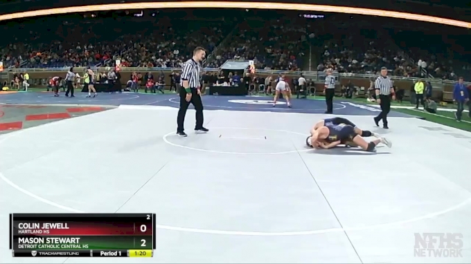 D1-150 lbs Semifinal - Mason Stewart, Detroit Catholic Central HS vs ...