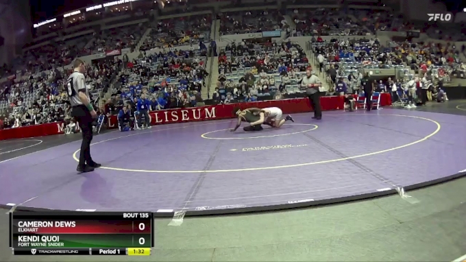 138 lbs Quarterfinal - Cameron Dews, Elkhart vs Kendi Quoi, Fort Wayne ...