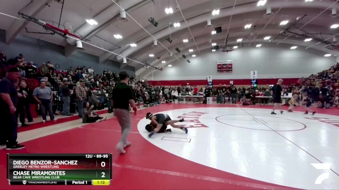 89-95 lbs Round 3 - Chase Miramontes, Bear Cave Wrestling Club vs Diego ...