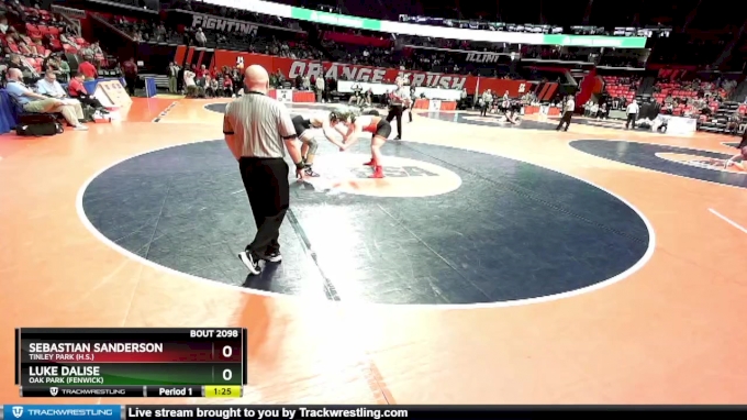 2A 215 lbs Champ. Round 1 - Luke Dalise, Oak Park (Fenwick) vs ...