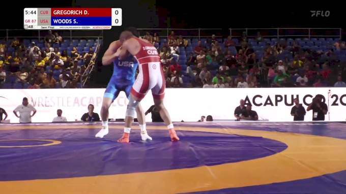 87 kg Semifinal - Spencer Woods, USA vs Daniel Gregorich, CUB