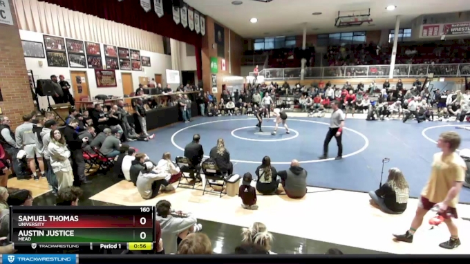 160 lbs Semifinal - Austin Justice, Mead vs Samuel Thomas, University